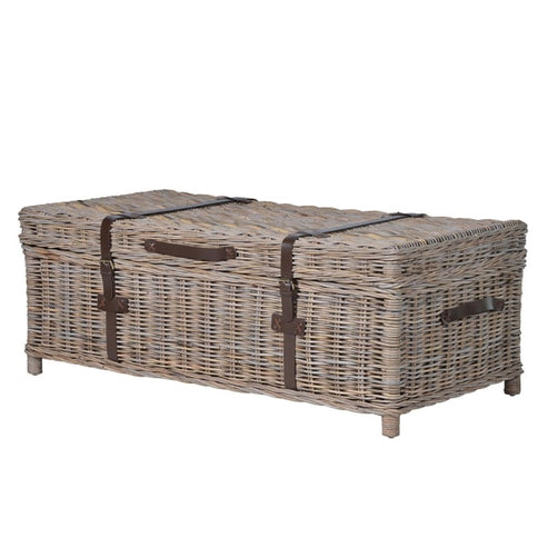 Calaya Grey Rattan Coffee Table with Storage - Flanagan Kerins